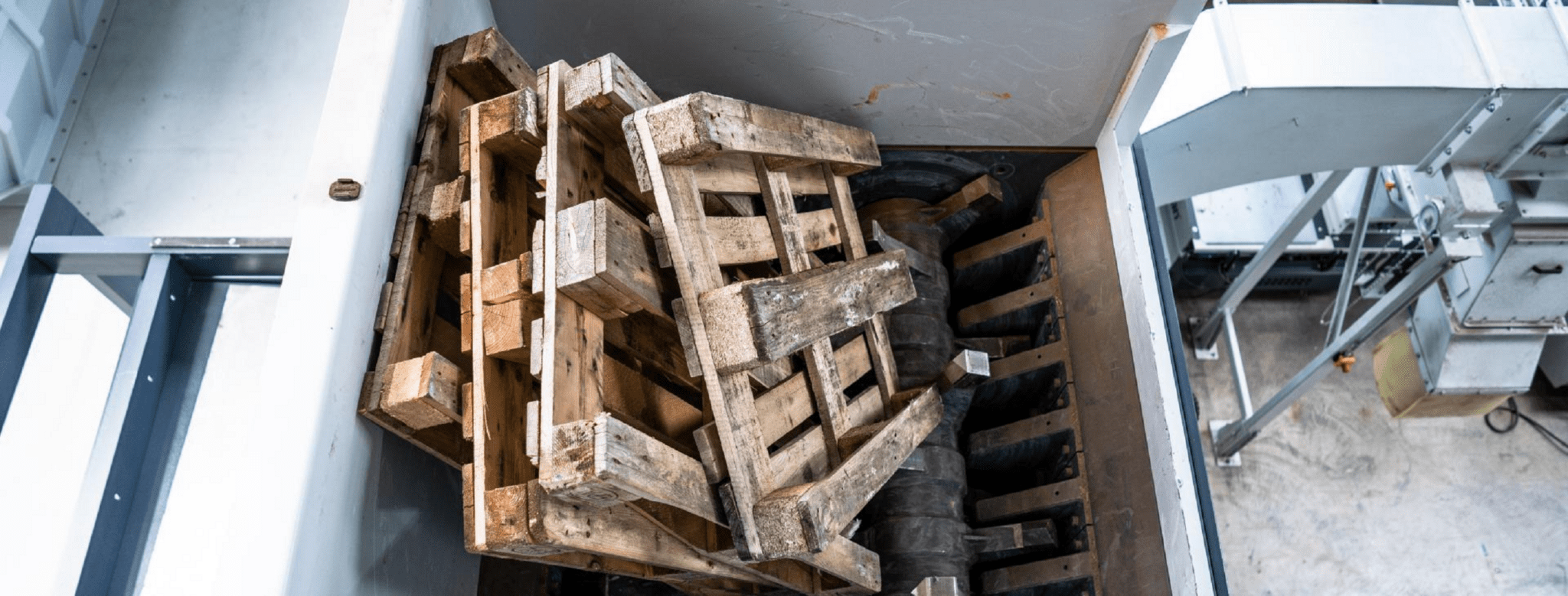 Direct feeding Industrial Wood and plastic Pallet Shredder | Shredall